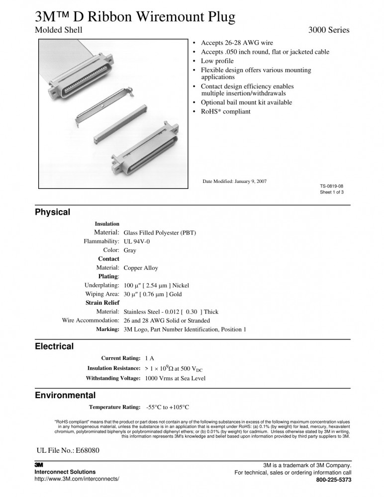 3M technical document sheet 1