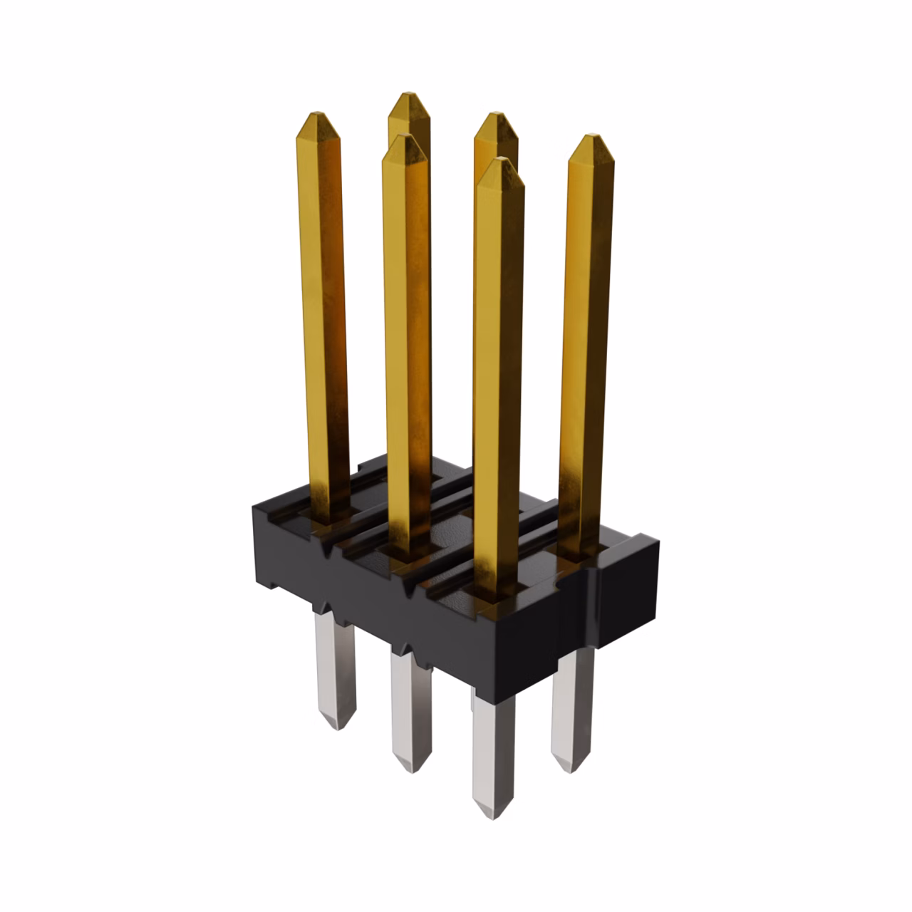 2.00mm Pitch Milli-Grid Header, Vertical, Through Hole, 6 Circuits, 0.38µm Gold (Au) Plating, Mating Pin Length 6.85mm, Tail Length 3.10mm, Tray, Lead-Free for sale