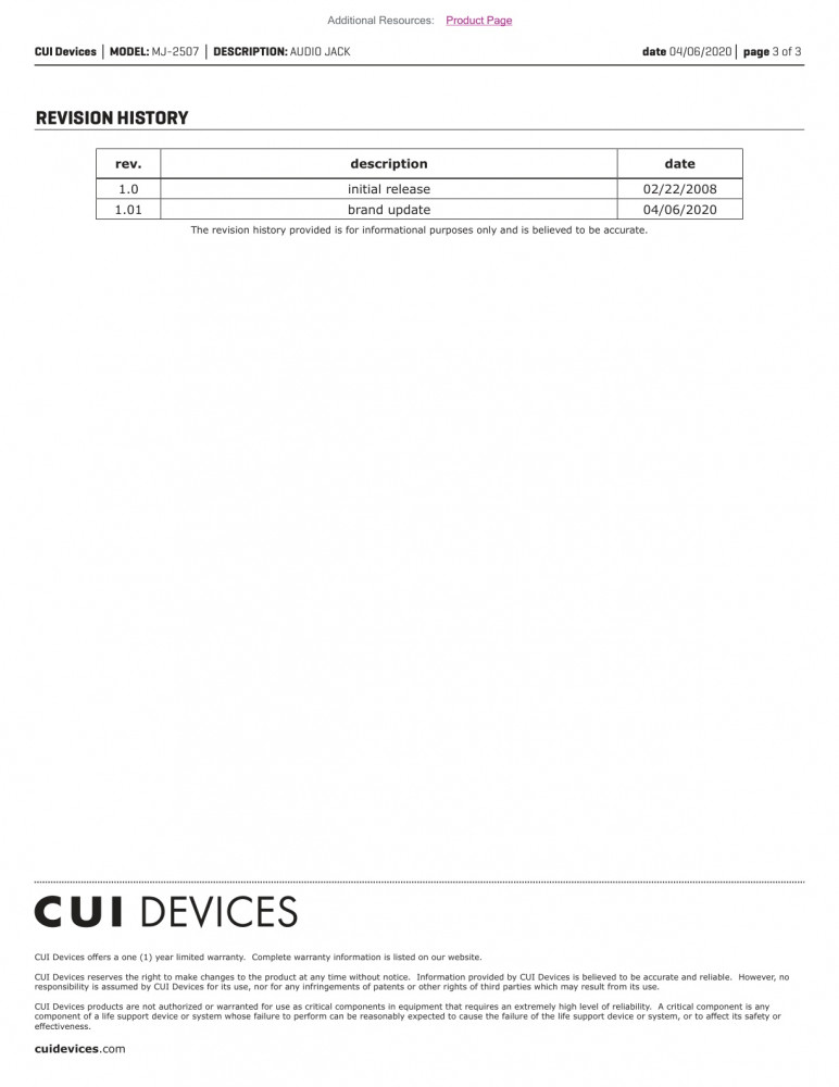 MJ-2507 technical document page 3
