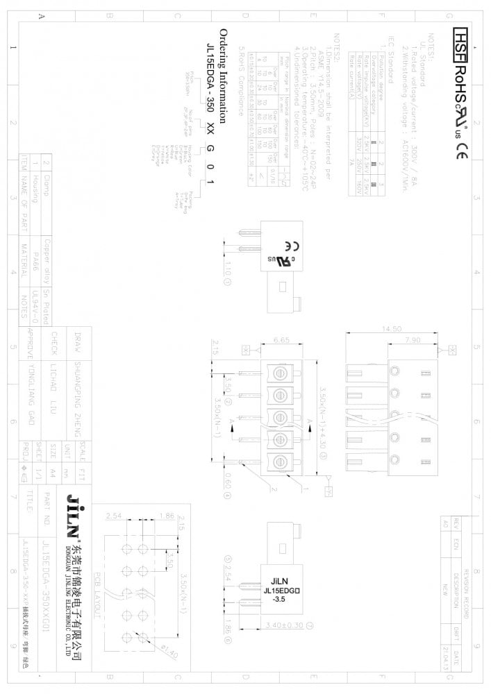 JL15EDGA-35005G01 technical document page 1
