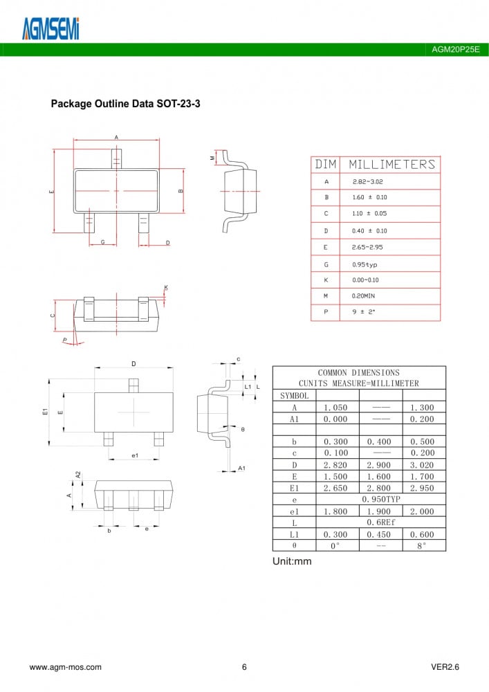AGM20P25E datasheet page 6