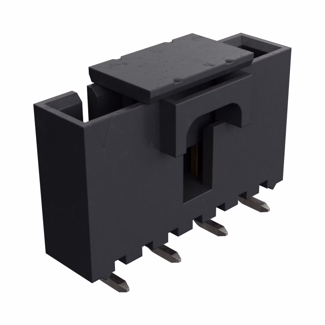 SL Wire-to-Board Header, Surface Mount, Single Row, Vertical, 7 Circuits, 0.38µm Gold (Au) Selective Plating, Tape and Reel, with Pick-and-Place Cap for sale