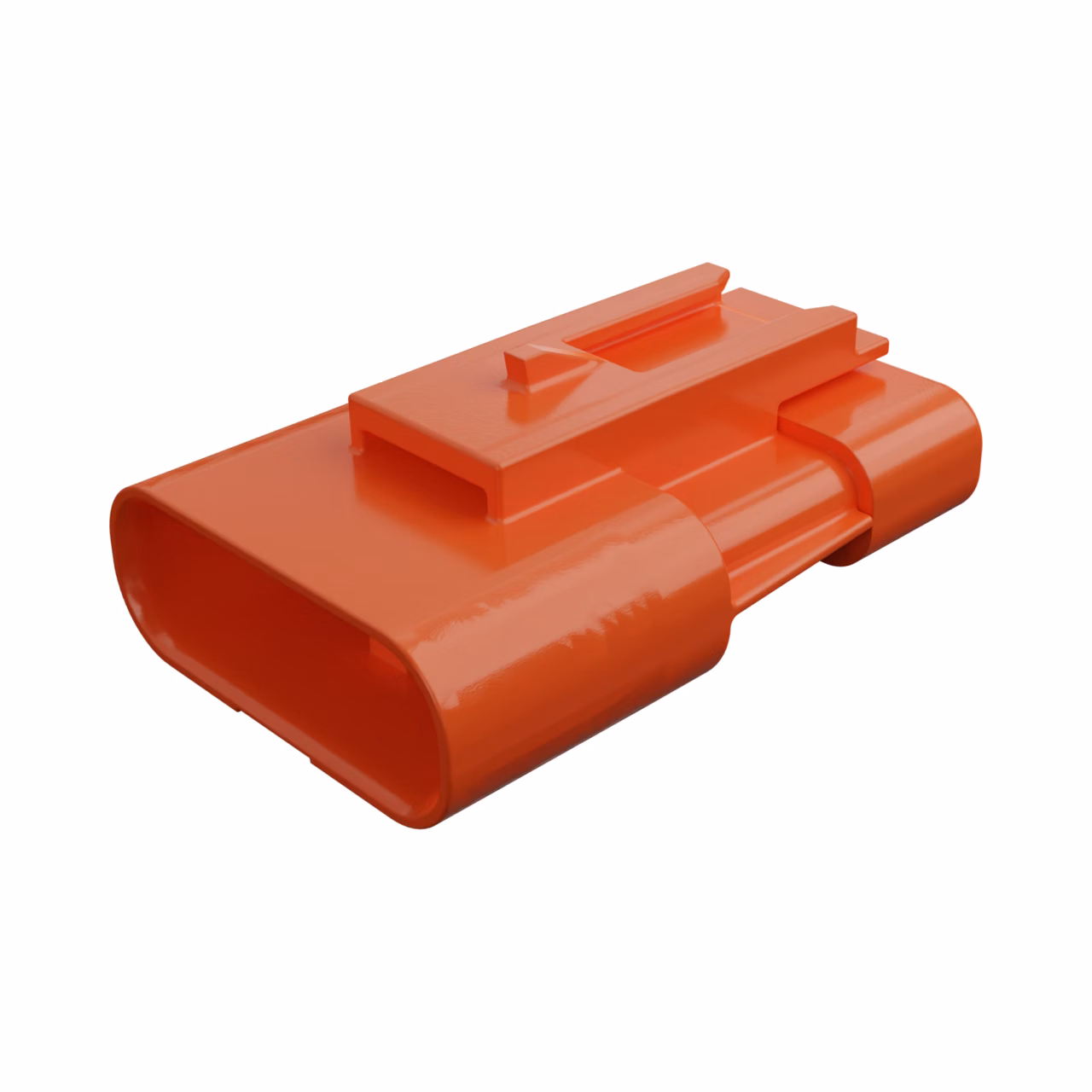 Squba Sealed Plug Assembly with Clipslot, 1.80mm Pitch, Single Row, 10 Circuits, Orange for sale