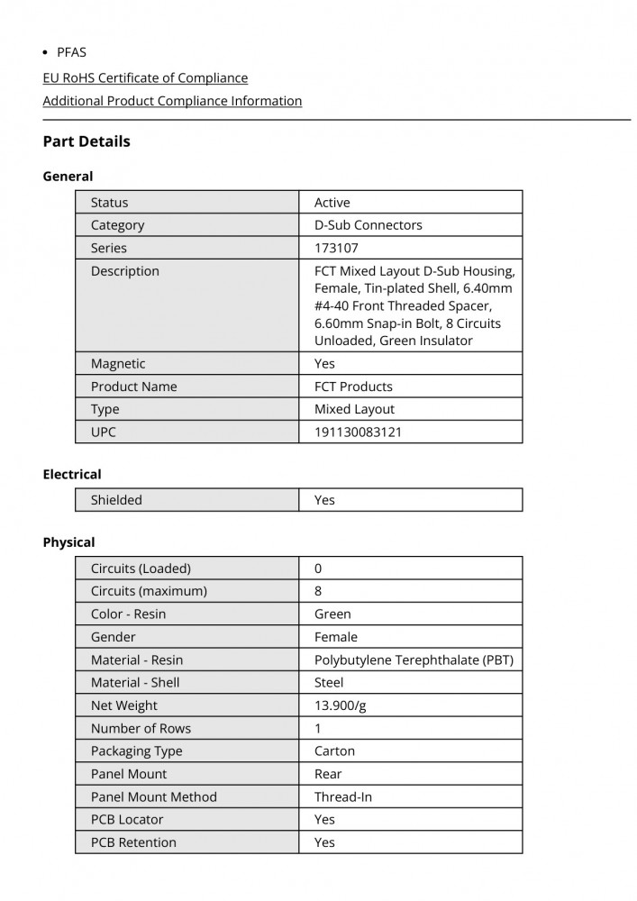MOLEX 1731070665 drawing preview, page 2