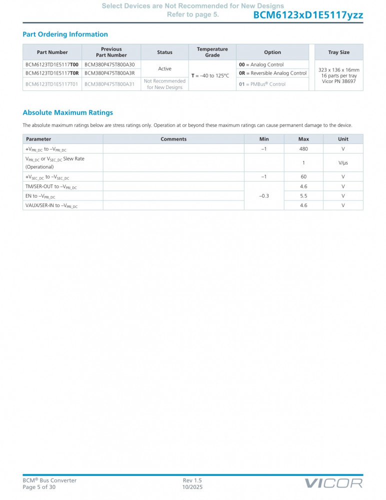 Datasheet preview, page 5