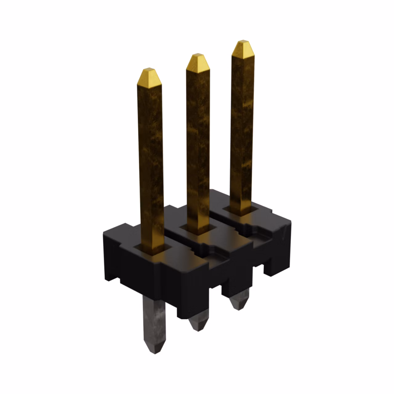 KK 396 Breakaway Header, Vertical, 3 Circuits, 0.38µm Gold (Au) Selective Plating for sale