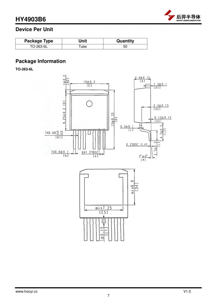 HY4903B6 datasheet page 7