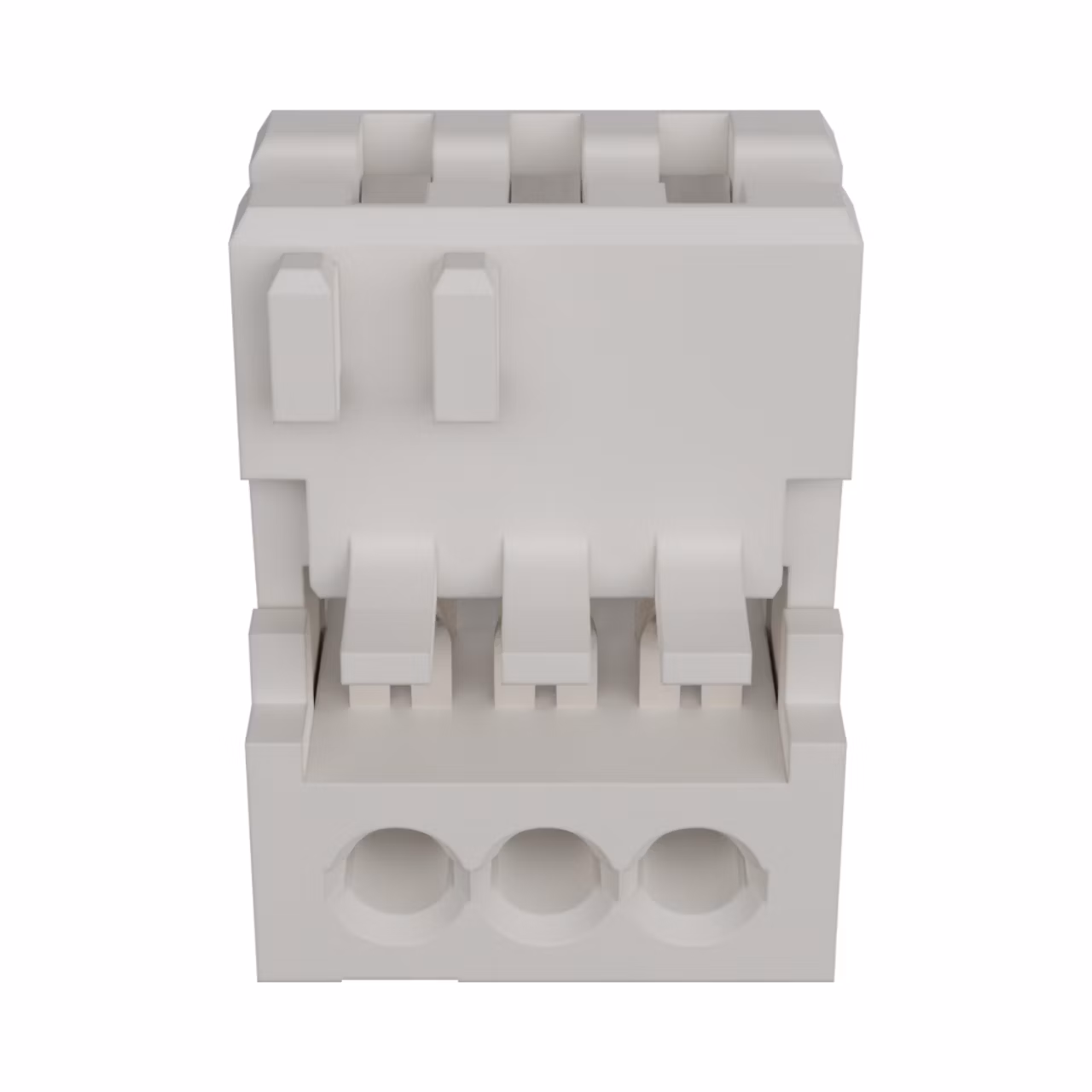 Appli-Mate RAST 2.5 Female Connector, 2.50mm Pitch, 3 Circuits, Positions C & D Removed, Open Endwalls for sale
