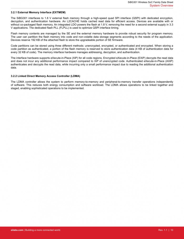 SiBG301 technical document preview, page image 10