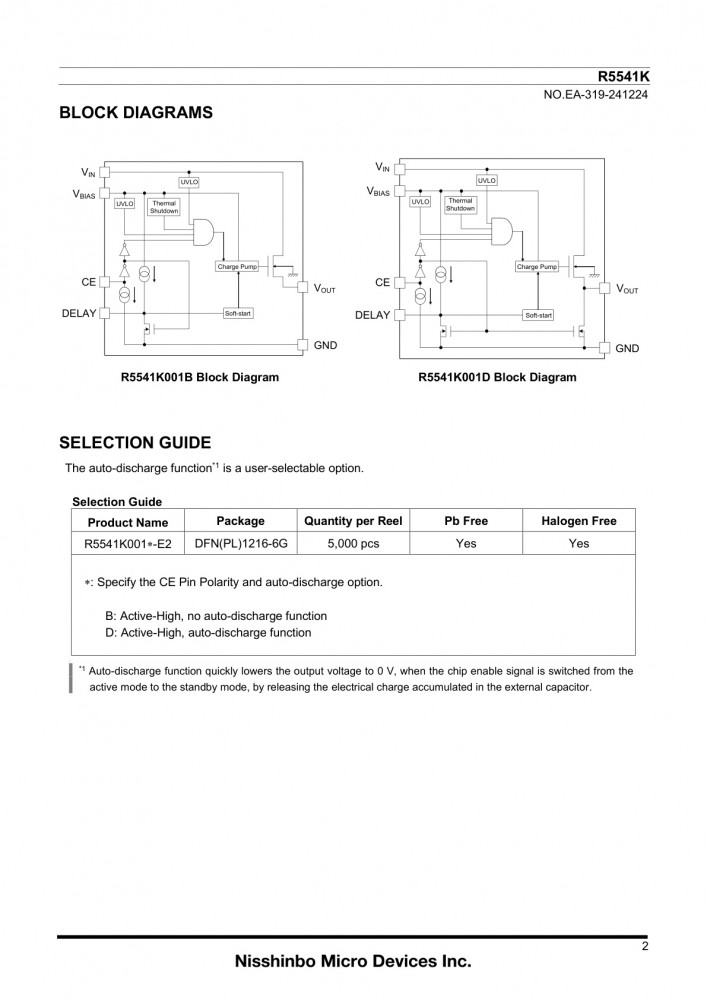 R5541K datasheet page 2