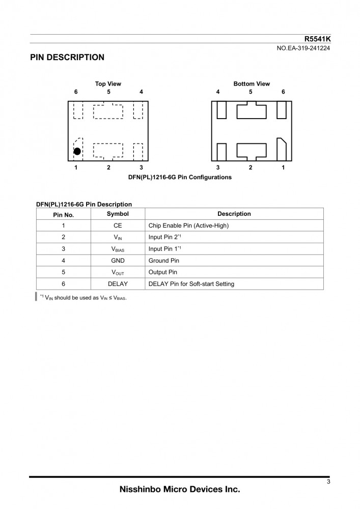 R5541K datasheet page 3