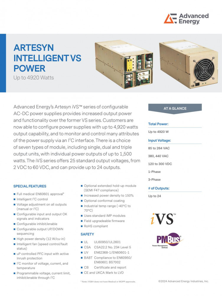 Artesyn iVS document page 1