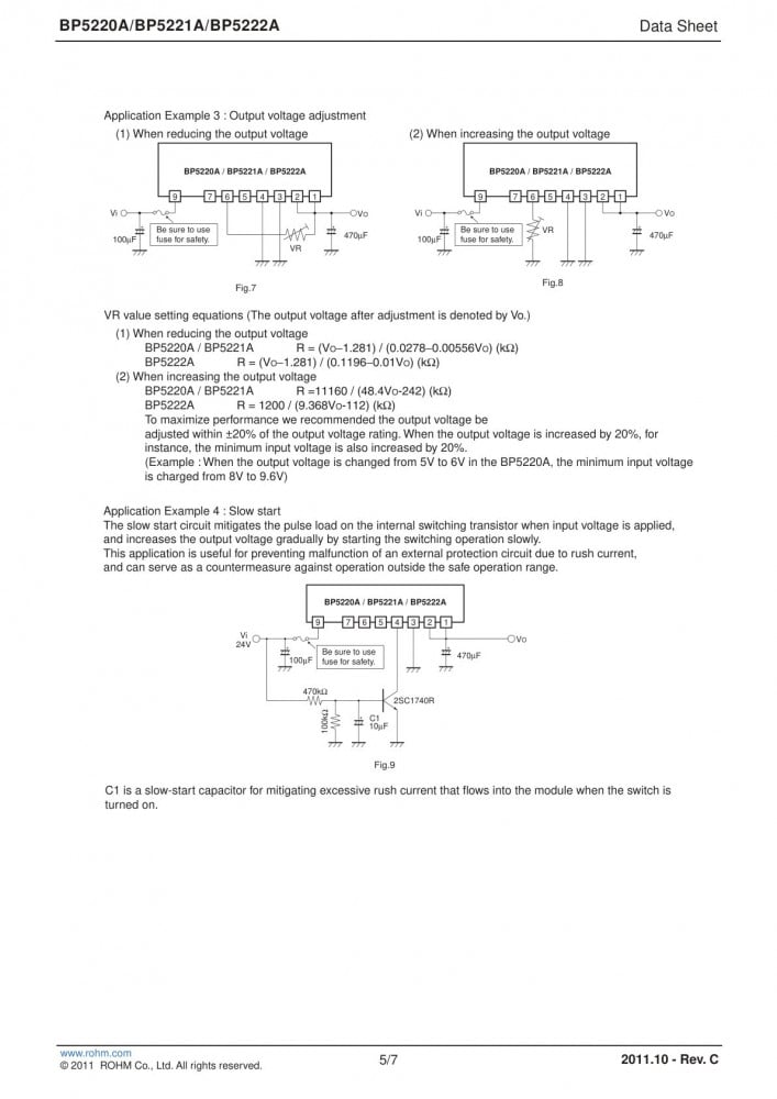 BP5220A datasheet page 5
