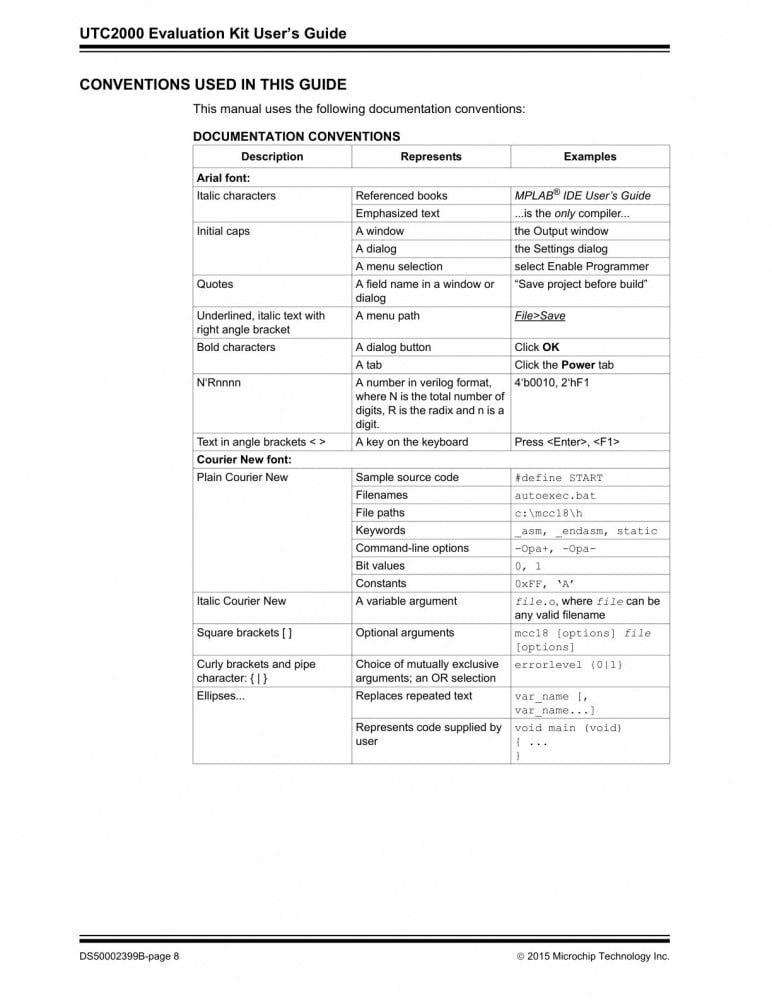 EVK-UTC2000 User Guide page 8