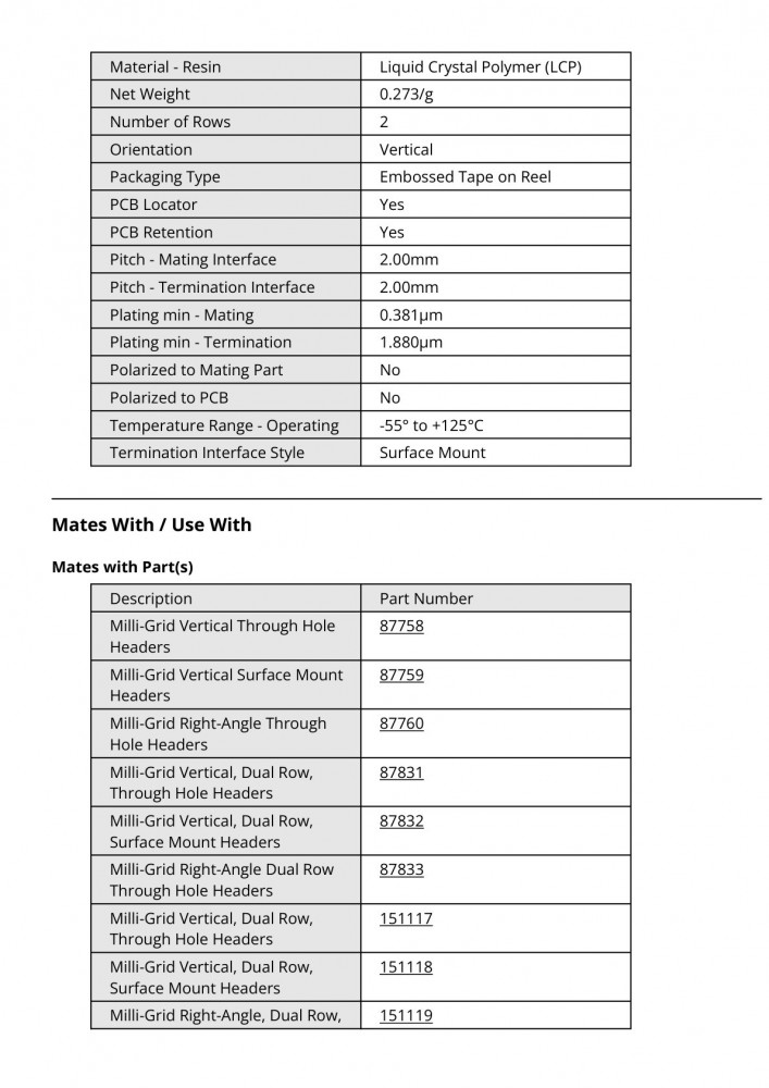 MOLEX 791099105 technical document page 3