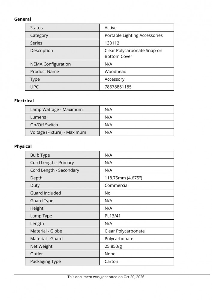 MOLEX 1301120174 product document image, page 2