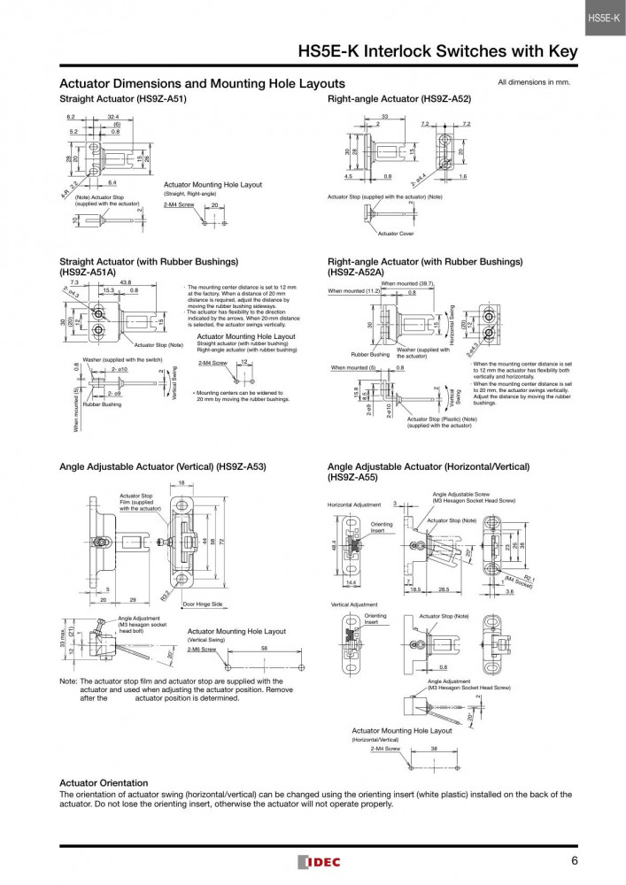 IDEC HS5E-K technical document page 6