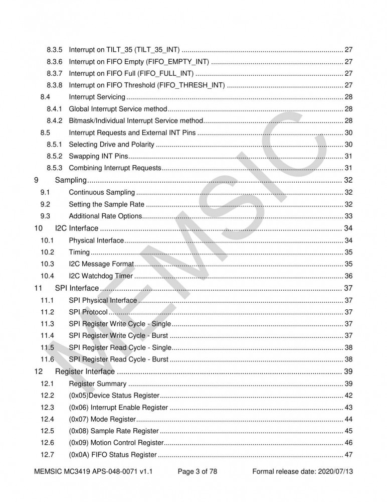 MC3419 datasheet page 3