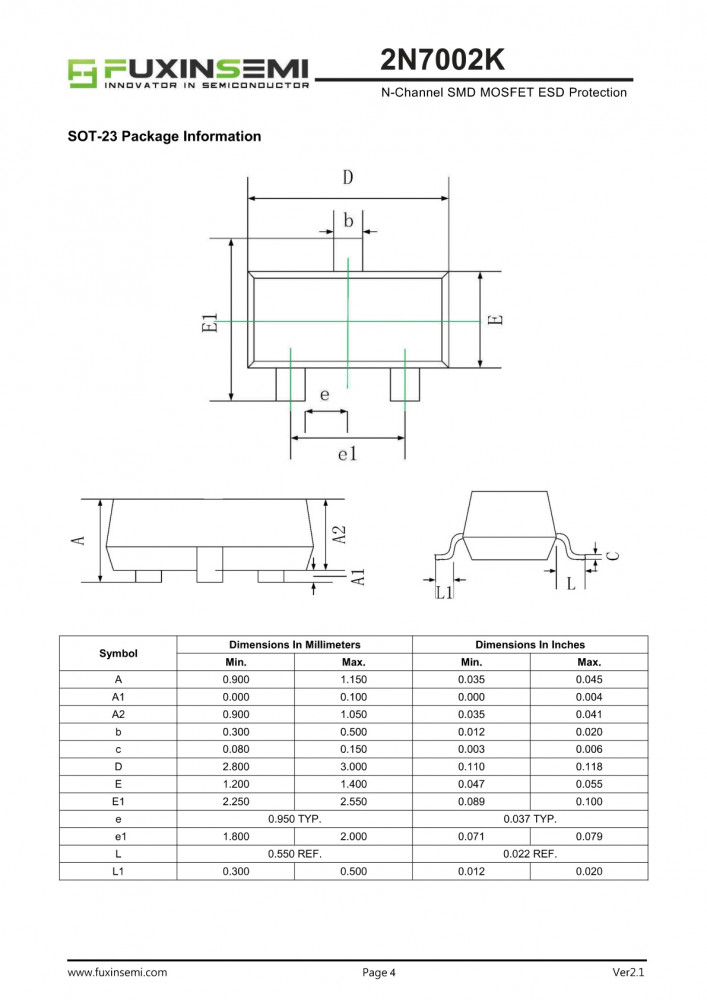 2N7002K datasheet page 4