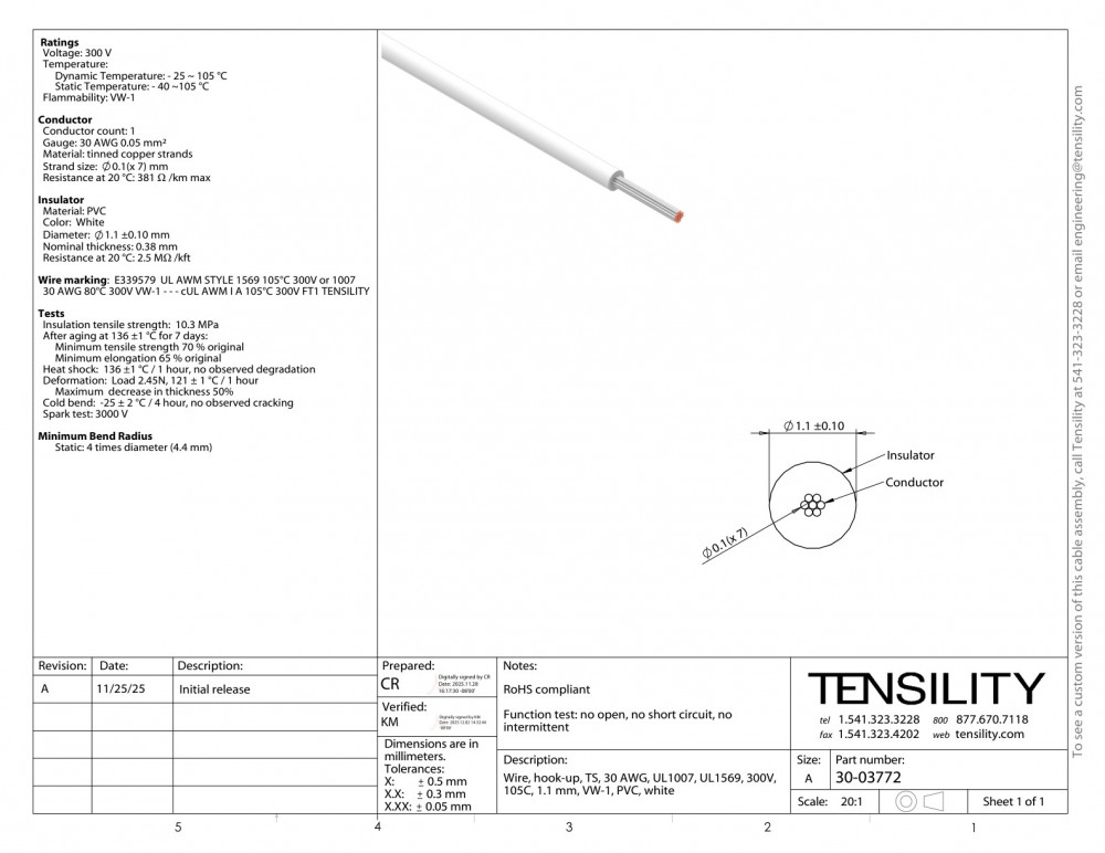 30-03772 product specification drawing