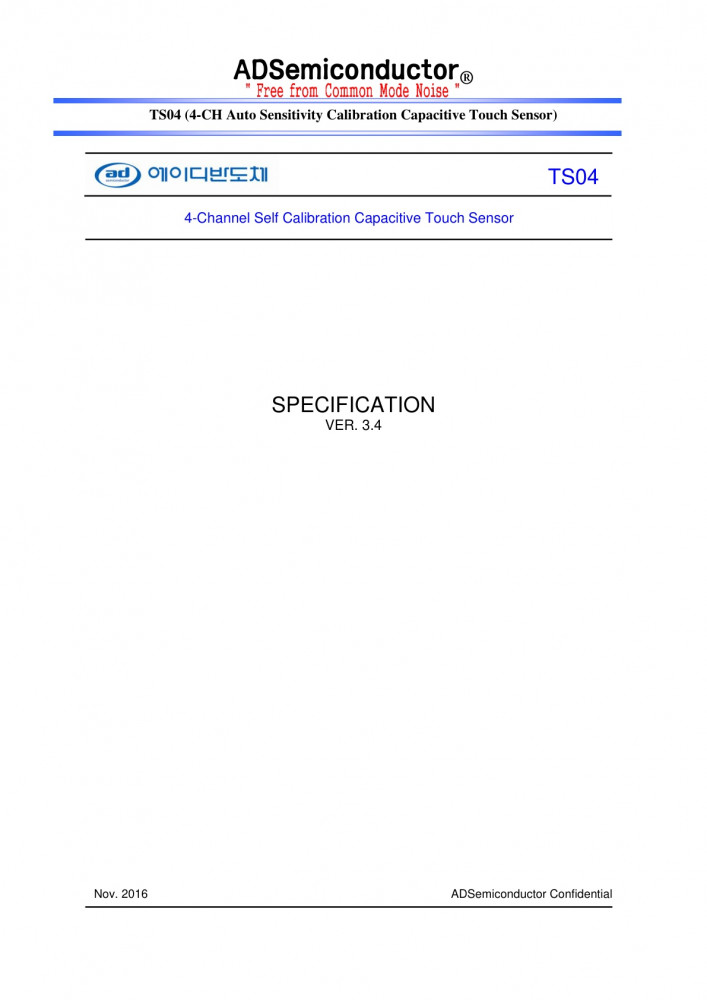 TS04 datasheet page 1