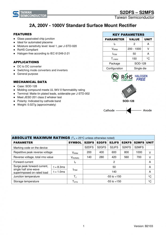 S2GFS datasheet image, page 1
