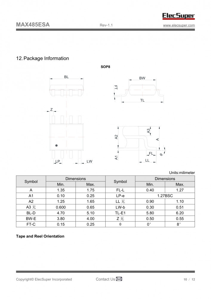 MAX485ESA datasheet page 10