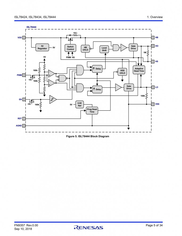 ISL78444 datasheet page 5