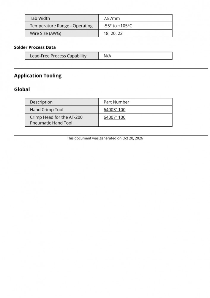 MOLEX 192730007 technical document preview, page 3
