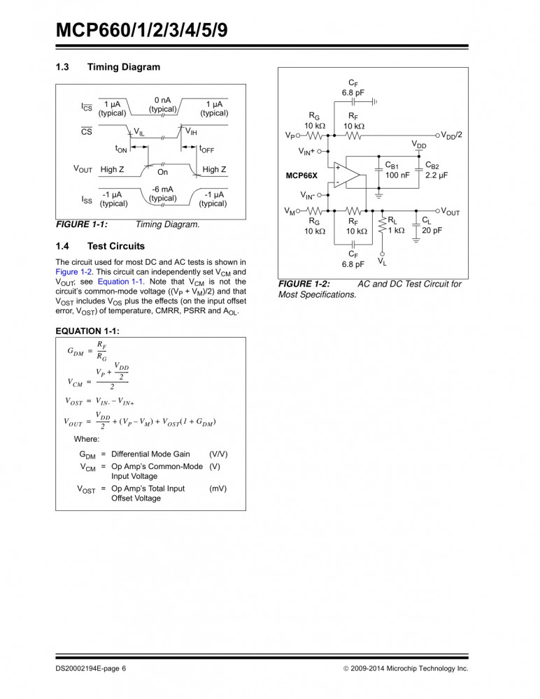 MCP665 datasheet page 6