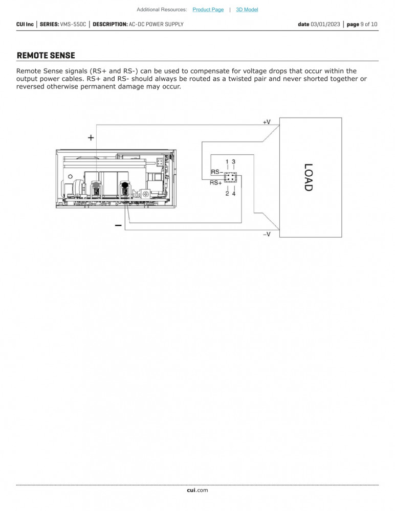 VMS-550C datasheet page 9