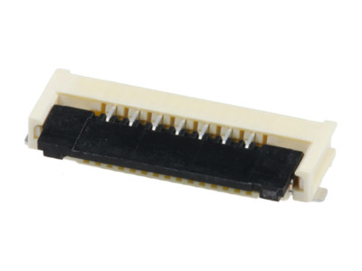 Easy-On FFC/FPC Connector, 1.00mm Pitch, 1.90mm Height, Single Bottom Contact (FS19), Right-Angle, Surface Mount, ZIF, 4 Circuits, Tin-Bismuth Plating