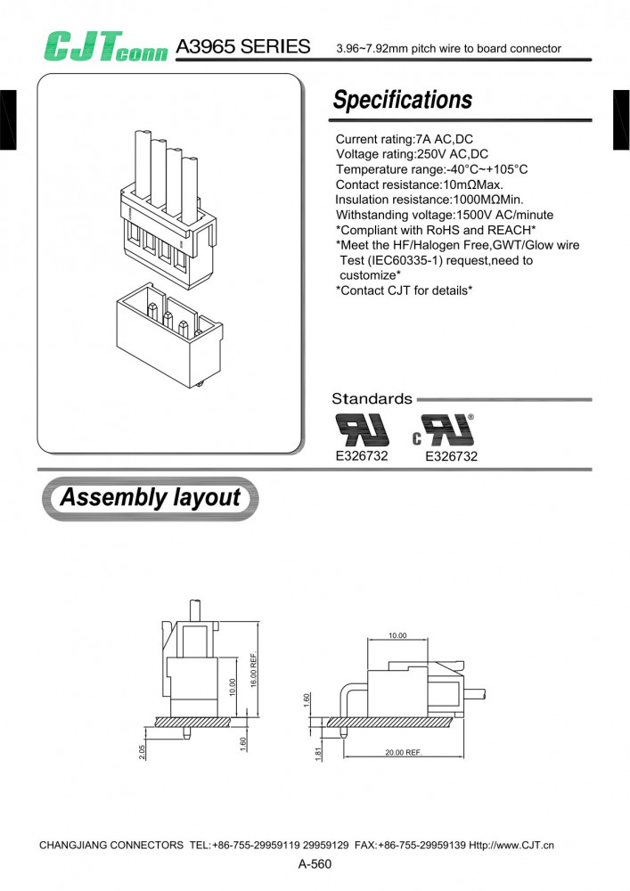 CJT(Changjiang Connectors) A3965H-8P index 1