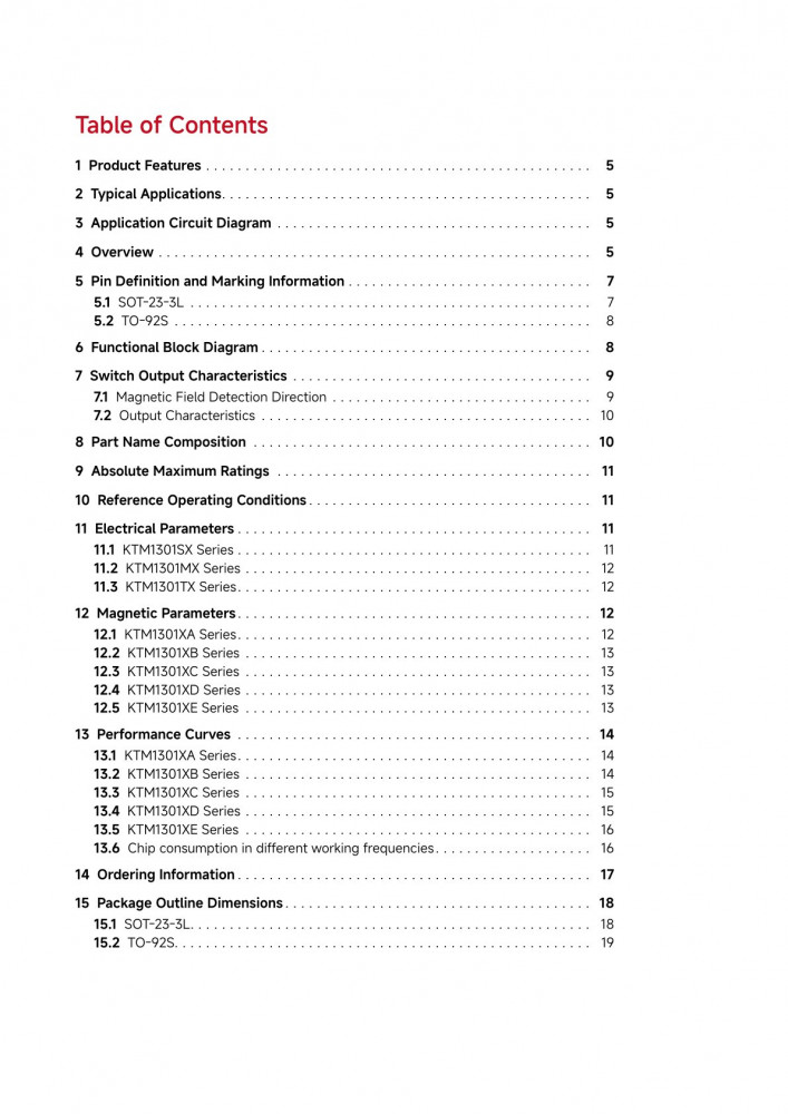 KTM1301 datasheet page 4