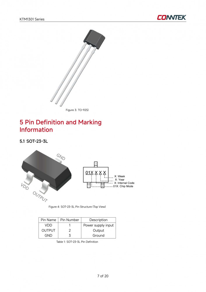 KTM1301 datasheet page 7