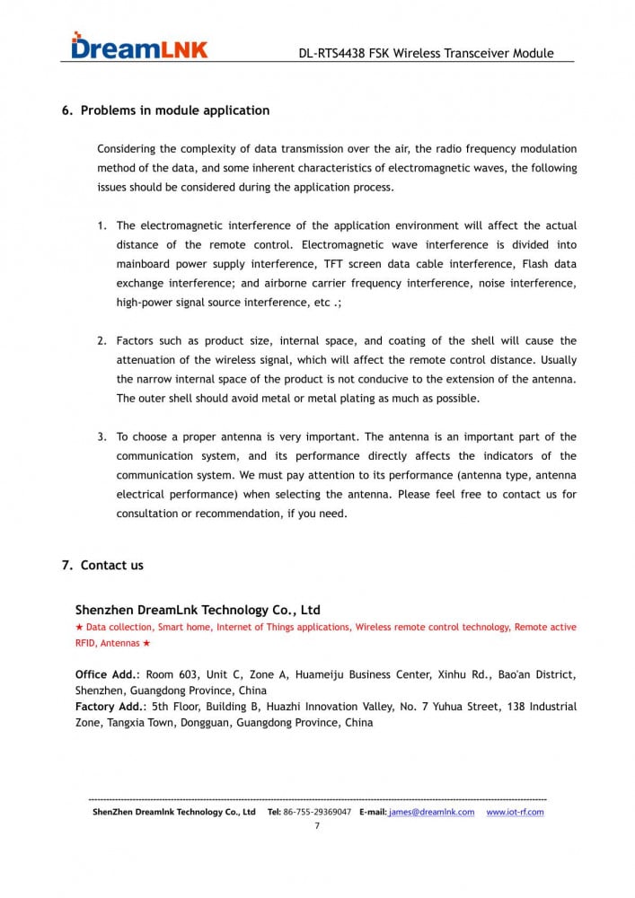 DL-RTS4438 datasheet page 7