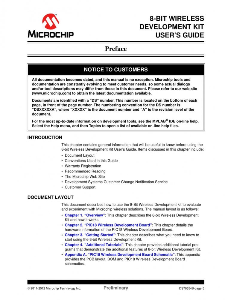 8-Bit Wireless Development Kit document page 5