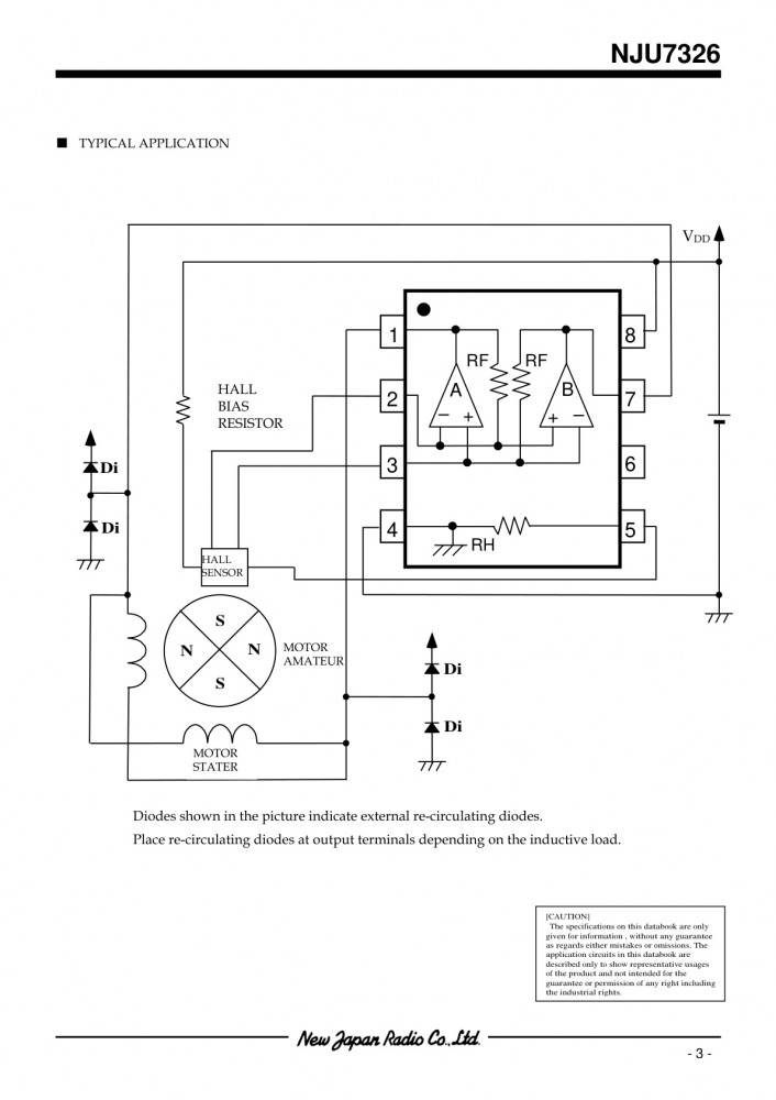 NJU7326 datasheet page 3