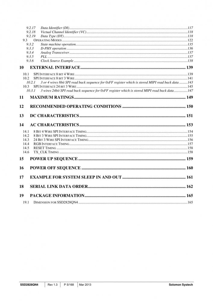 SSD2828QN4 document page 5