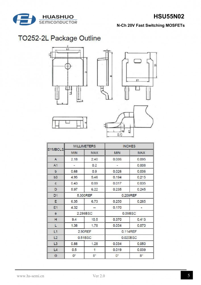 HSU55N02 datasheet page 5