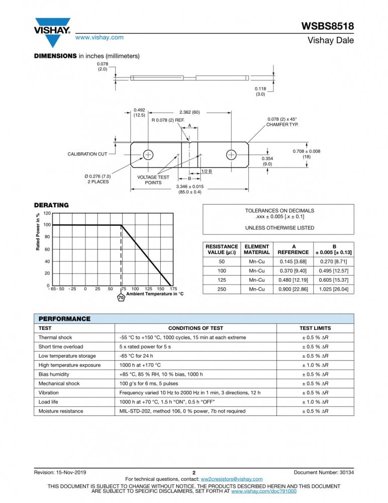 WSBS8518 datasheet page 2