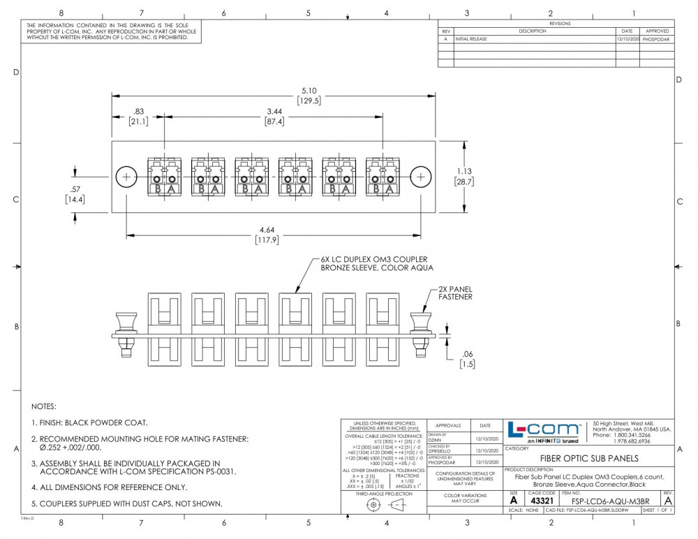 FSP-LCD6-AQU-M3BR technical document preview