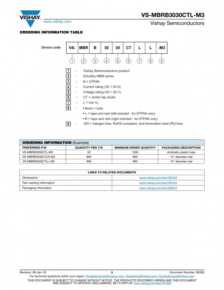 VS-MBRB3030CTL-M3 datasheet preview, page 5