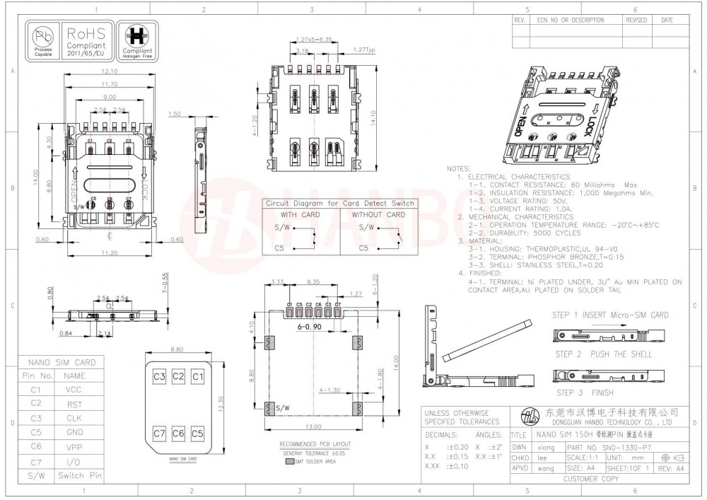 SNO-1330-P7 technical document preview