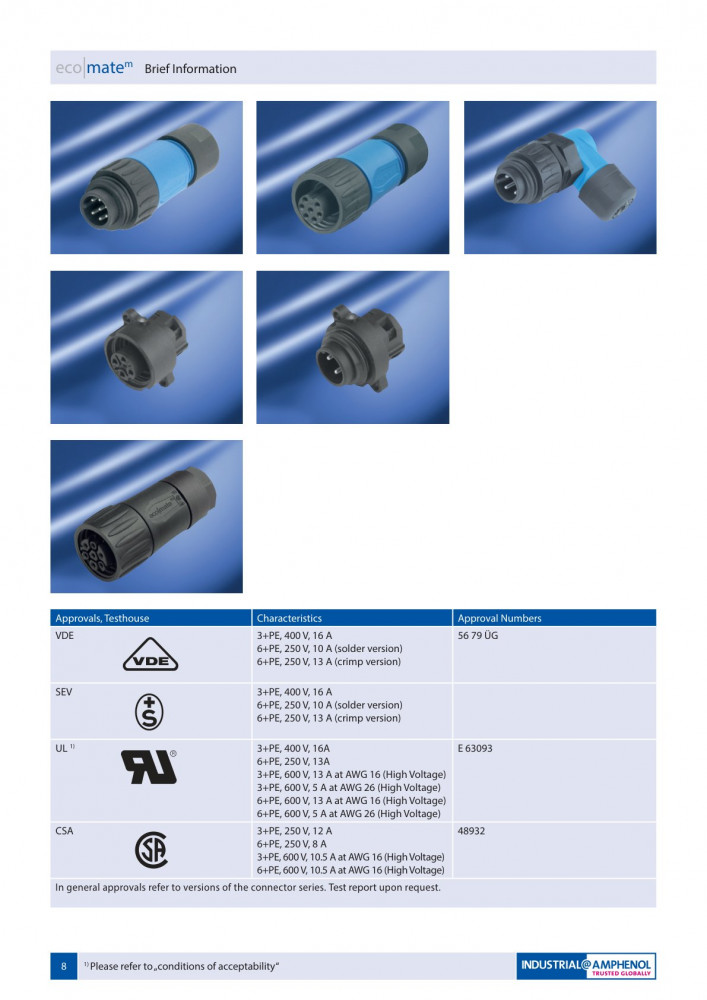 Amphenol eco|mate technical document page 8