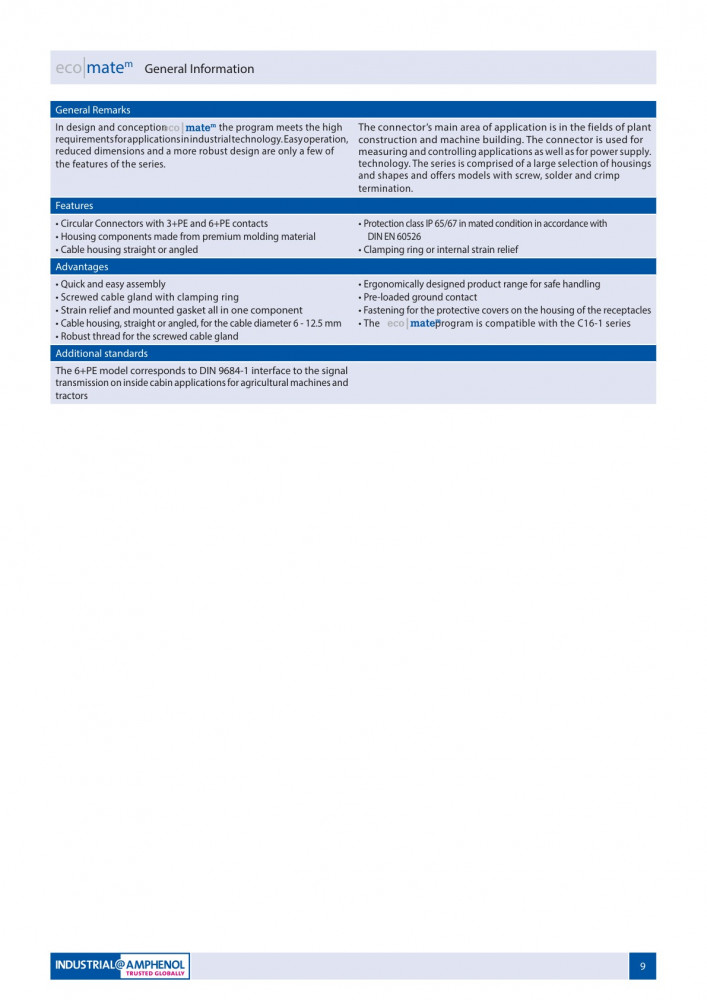 Amphenol eco|mate technical document page 9