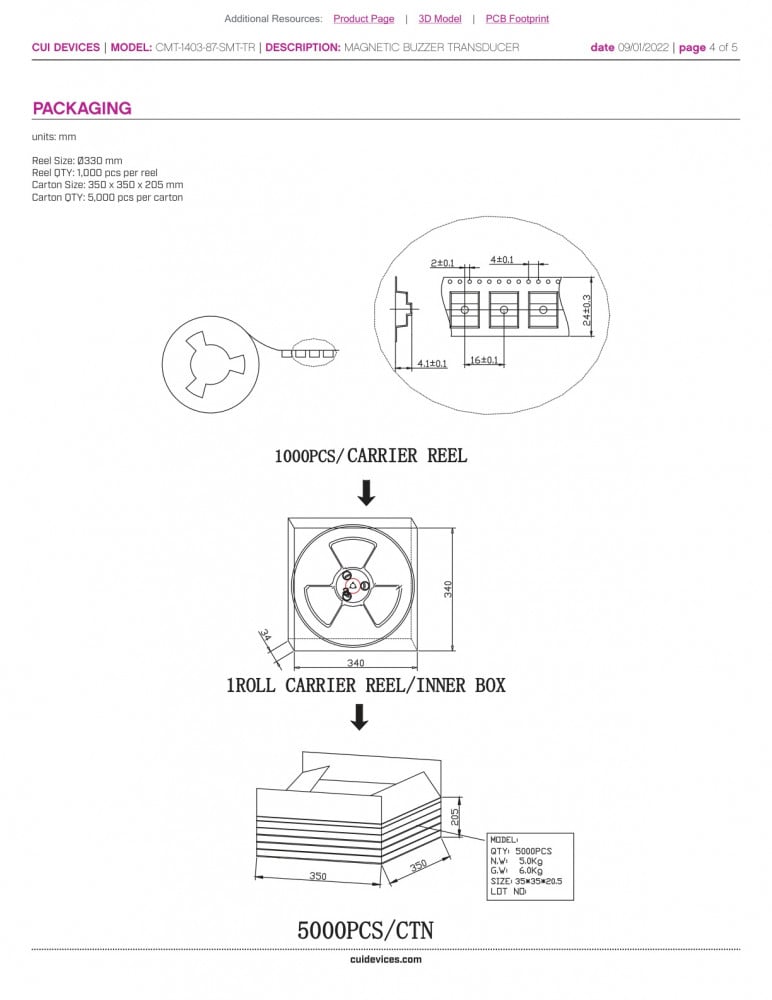 CMT-1403-87-SMT-TR datasheet page 4