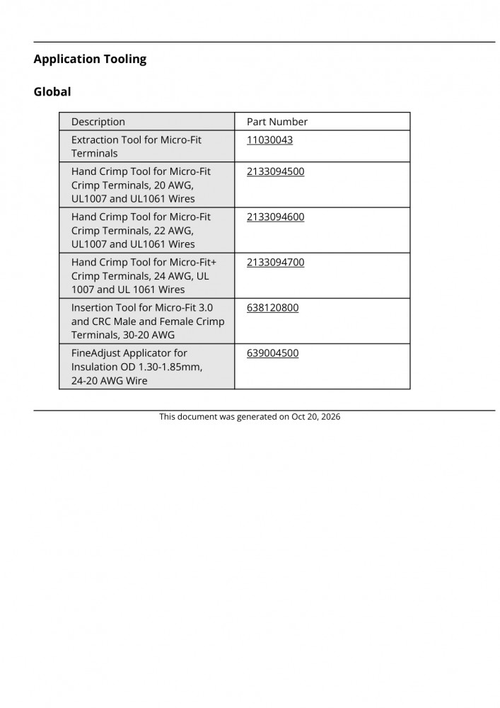 Technical document page 3 for MOLEX 430315006