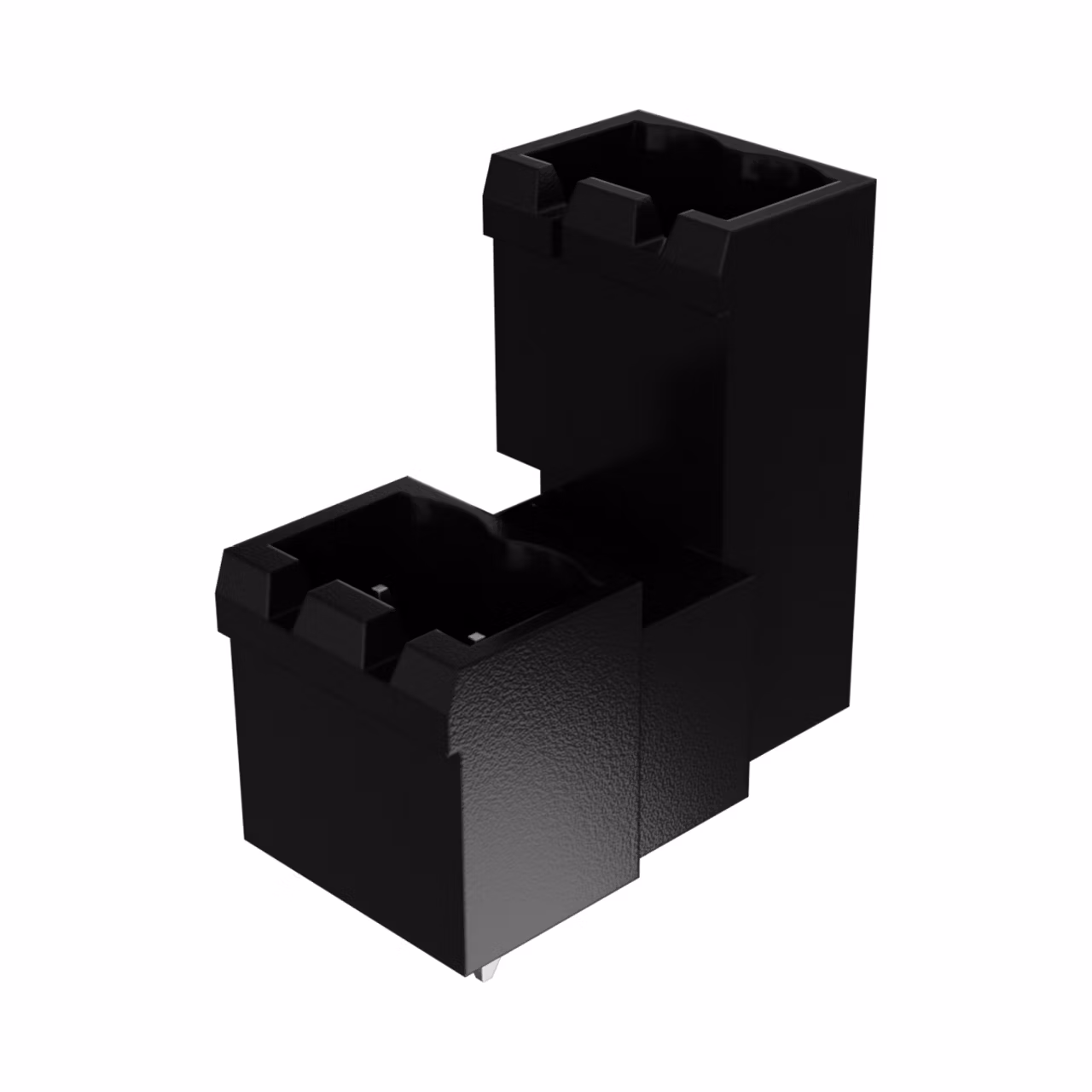 5.00mm Pitch Eurostyle Vertical Dual Level PCB Header, Closed Ends, 4 Circuits for sale