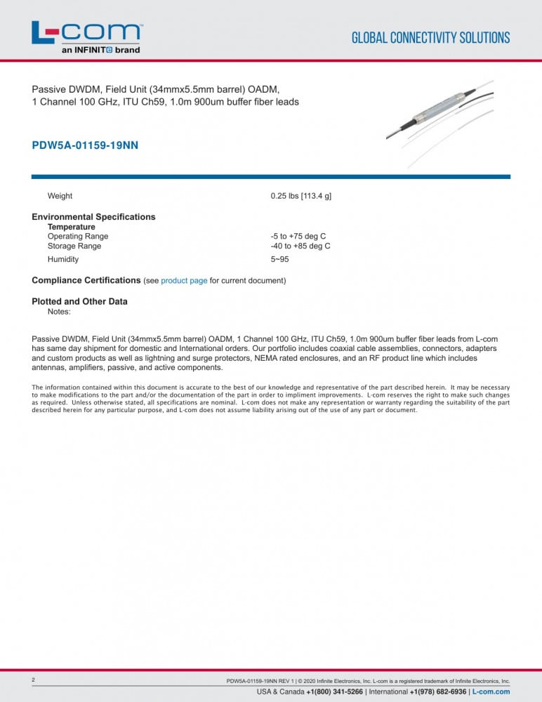 PDW5A-01159-19NN product datasheet page 2